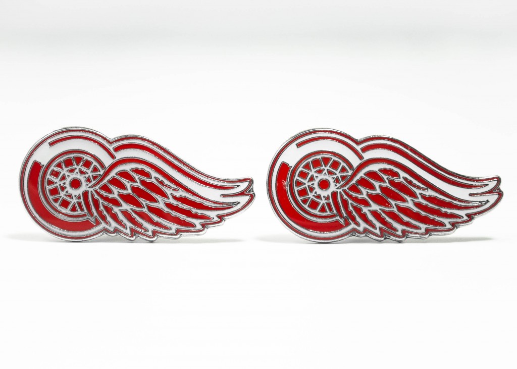 Detroit Red Wings Cufflinks, Lapel Pin, Tie Bar and Earrings – Loud ...