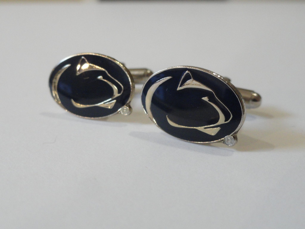 Penn State Cufflinks, Lapel Pin, Tie Bar and Earrings – Loud Cufflinks
