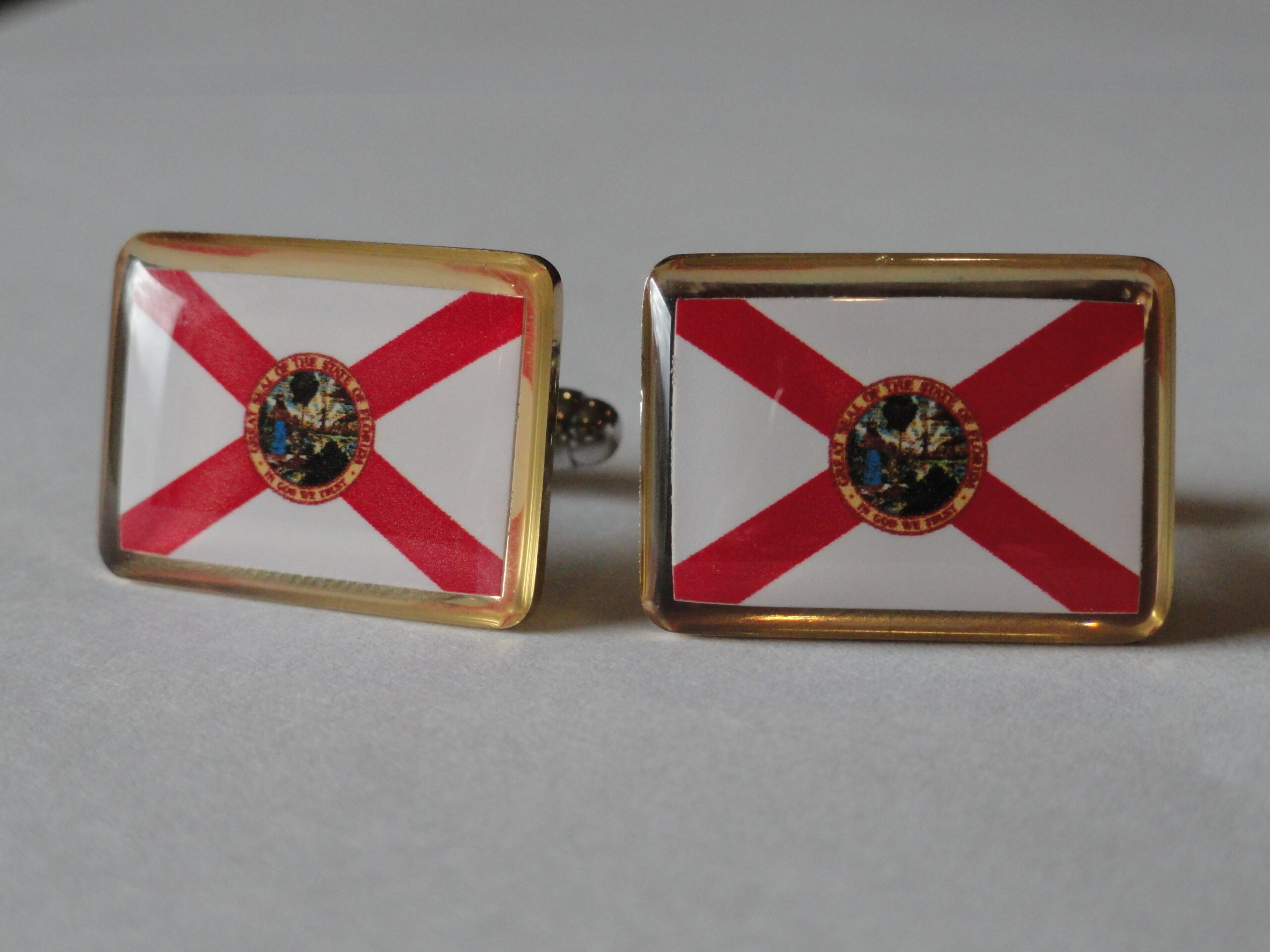 Florida State Flag Cufflinks, Lapel Pin, Tie Bar – Loud Cufflinks