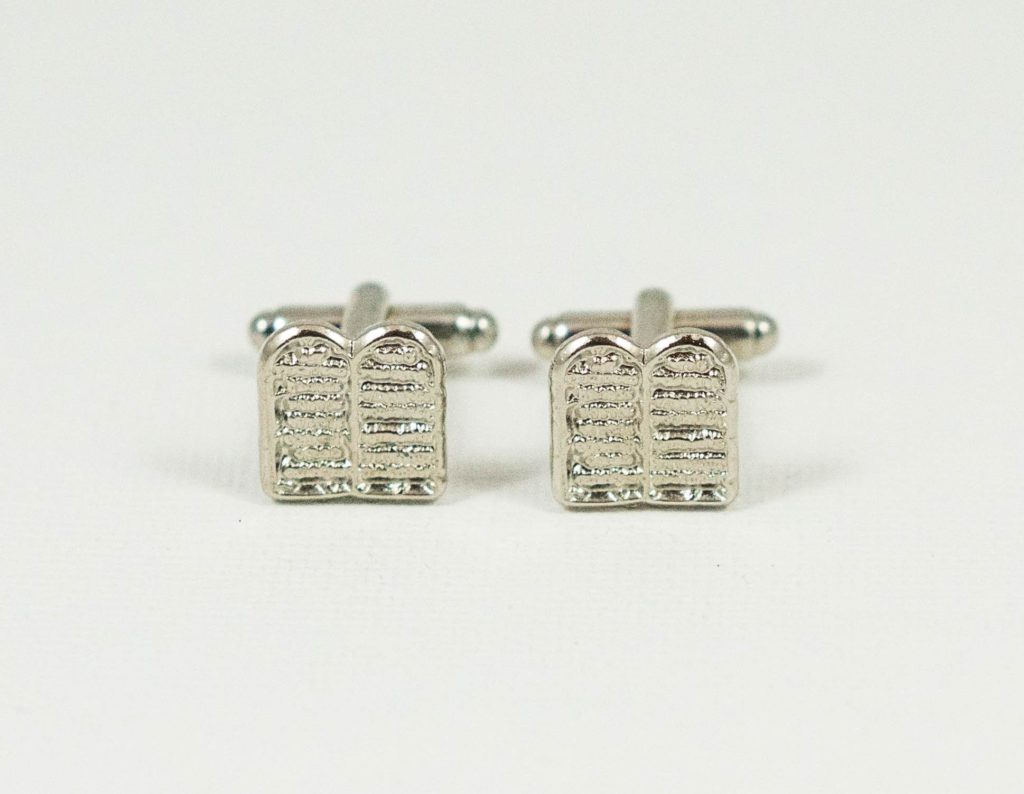 Ten Commandments Cufflinks, Lapel Pin, Tie Bar and Earrings – Loud ...