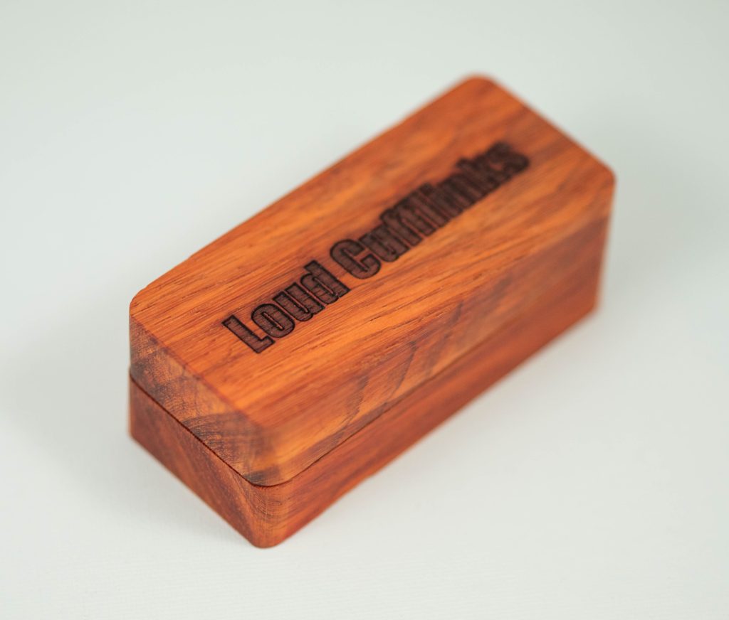 Decorative Wooden Cufflink Box–Custom Engravable Cufflinks Boxes with ...